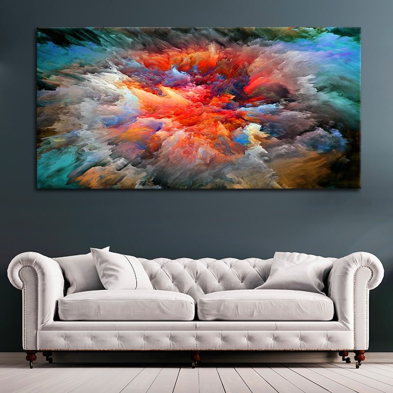 Red Explosion Art