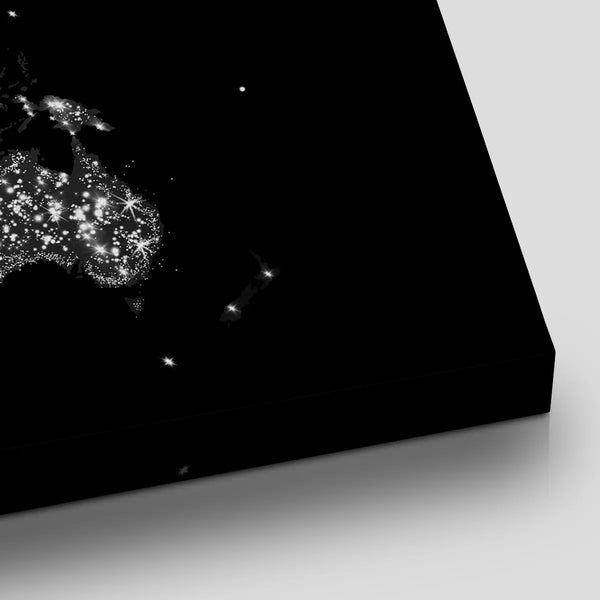 Night Lights World Map Wall Art: Canvas Prints, Art Prints & Paintings