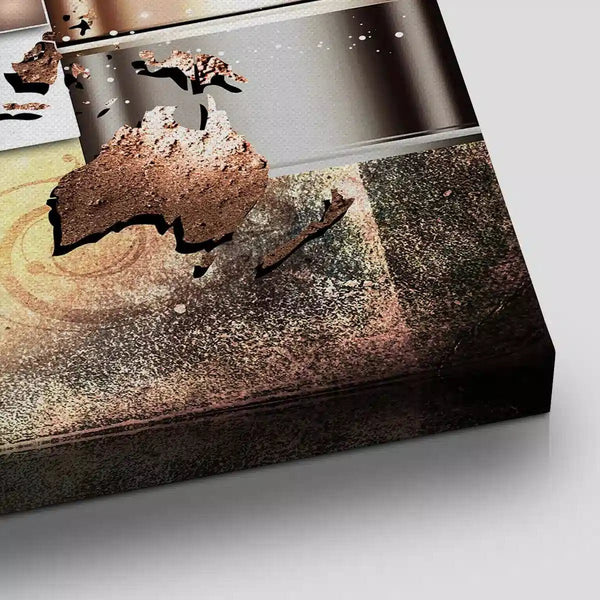 Modern World Map Wall Art: Canvas Prints, Art Prints & Wall Paintings