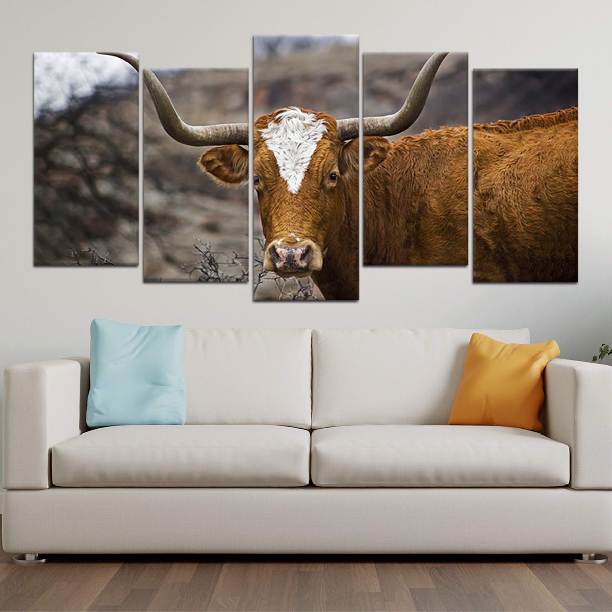 Texas Longhorn Portrait Wall Art: Canvas Prints, Art Prints & Paintings