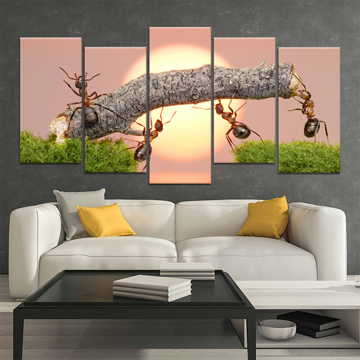 Ant Teamwork Wall Art: Large Canvas Prints, Art Prints & Wall Paintings