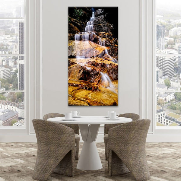 Zen Waterfall Wall Art: Large Canvas Print, Art Print & Wall Painting