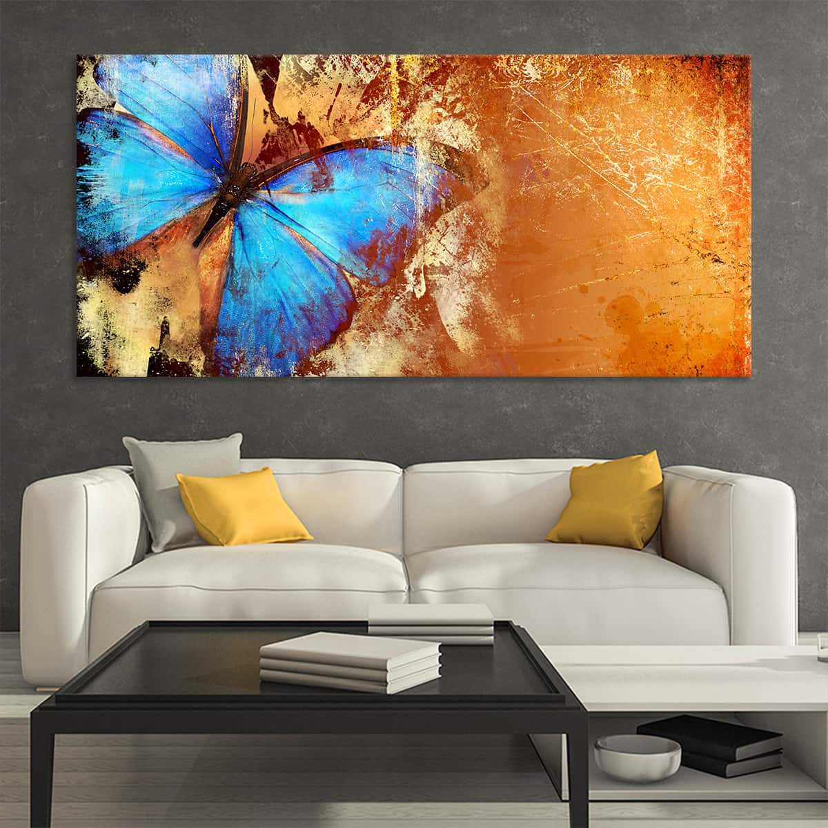 Abstract Butterfly Painting