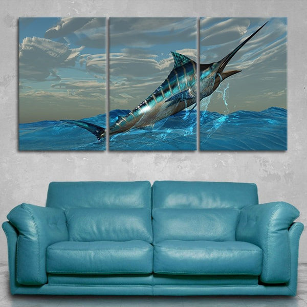 Blue Marlin Wall Art: Large Canvas Prints, Art Prints & Wall Paintings