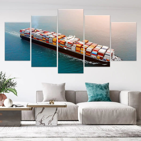 Container Cargo Ship Wall Art: Canvas Print, Art Print & Wall Painting