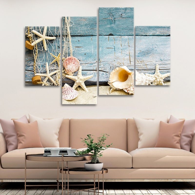 Seashells Canvas Set Wall Art l by Stunning Canvas Prints
