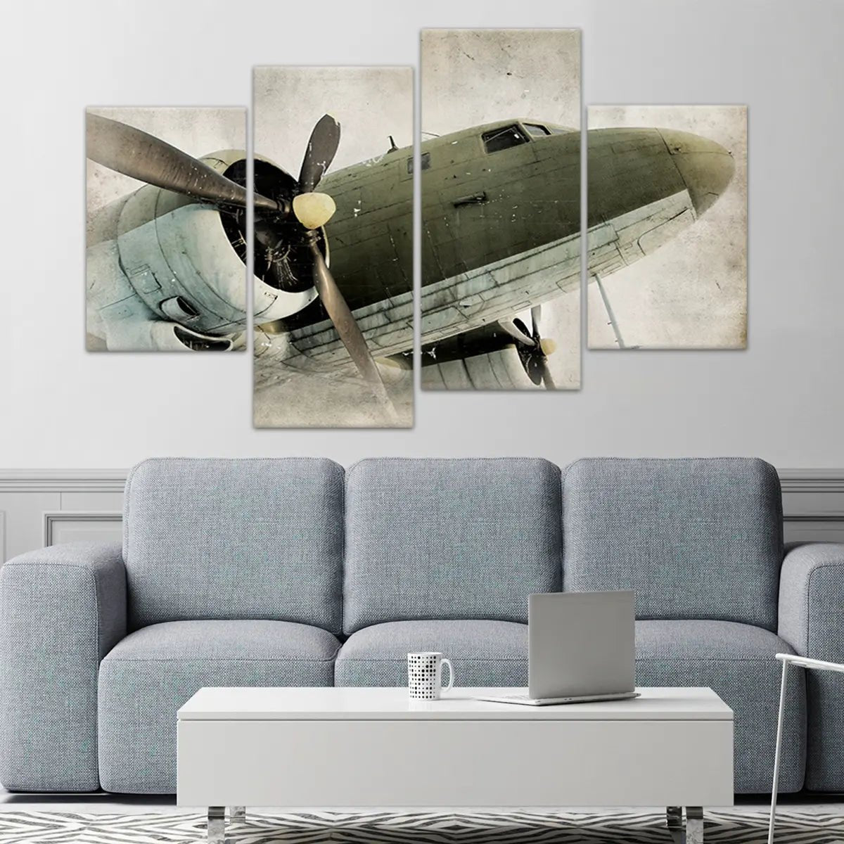 Retro Airplane Propeller Wall Art: Canvas Print, Art Print & Painting